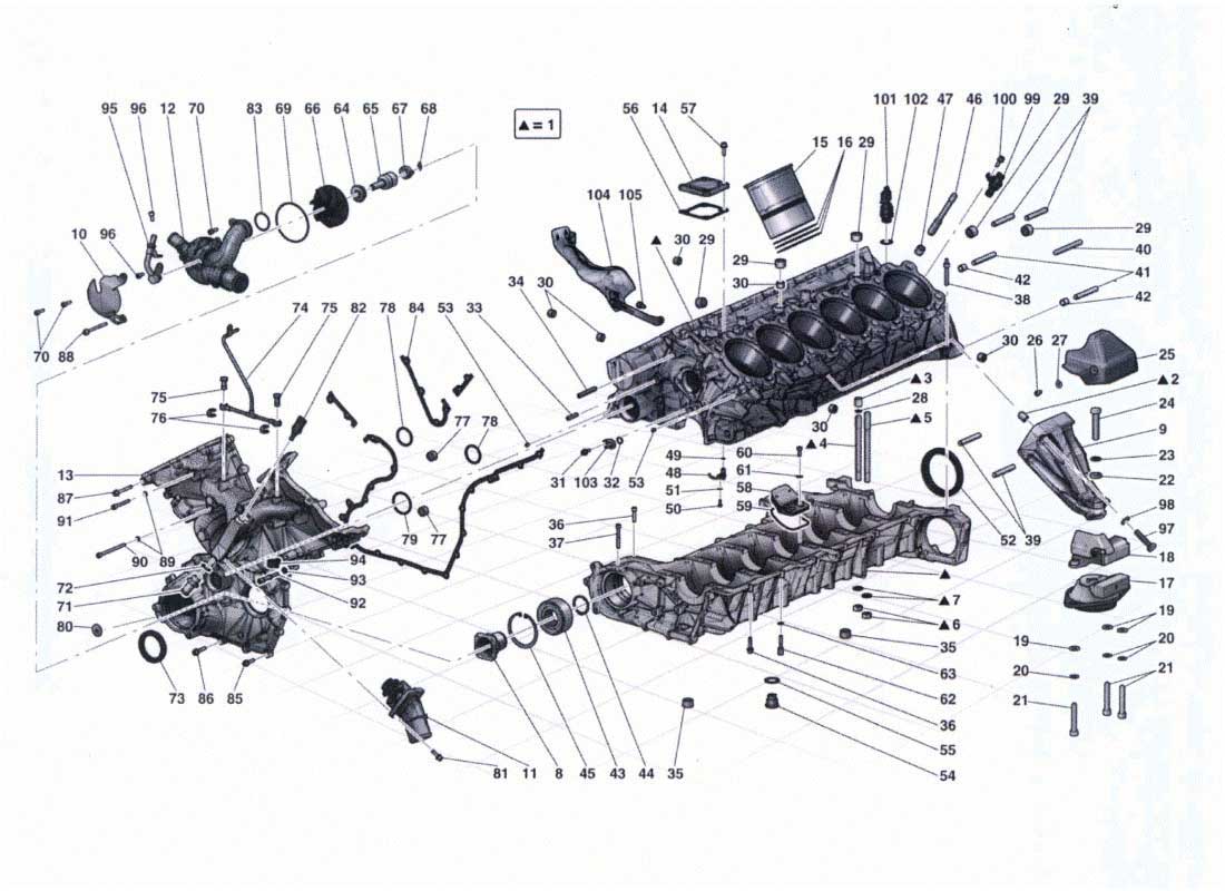 Ferrari V12 Engine Blueprints
